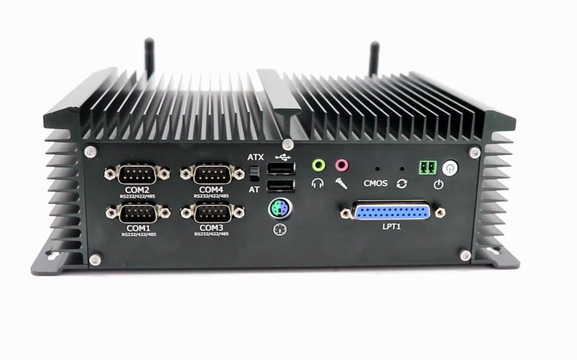无风扇工控电脑主机四核J1900准系统htpc双网6COM工控微电脑其中...
