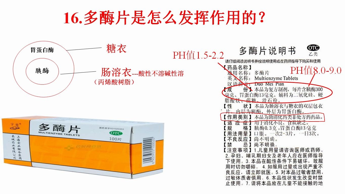 生物知识与生产生活的联系4--你知道多酶片是怎么发挥作用的吗?