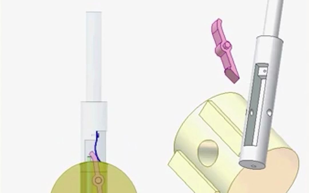 卡扣机构运动仿真机械设计三维建模动画制作