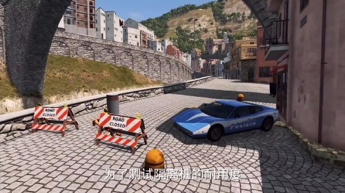 steam车祸模拟器升降隔离桩把车都顶起