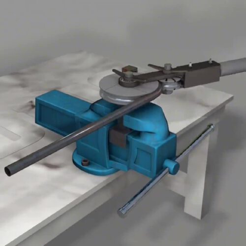 自制手动弯管机