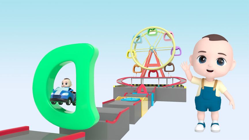 早教动画:字母大闯关游戏,认识字母