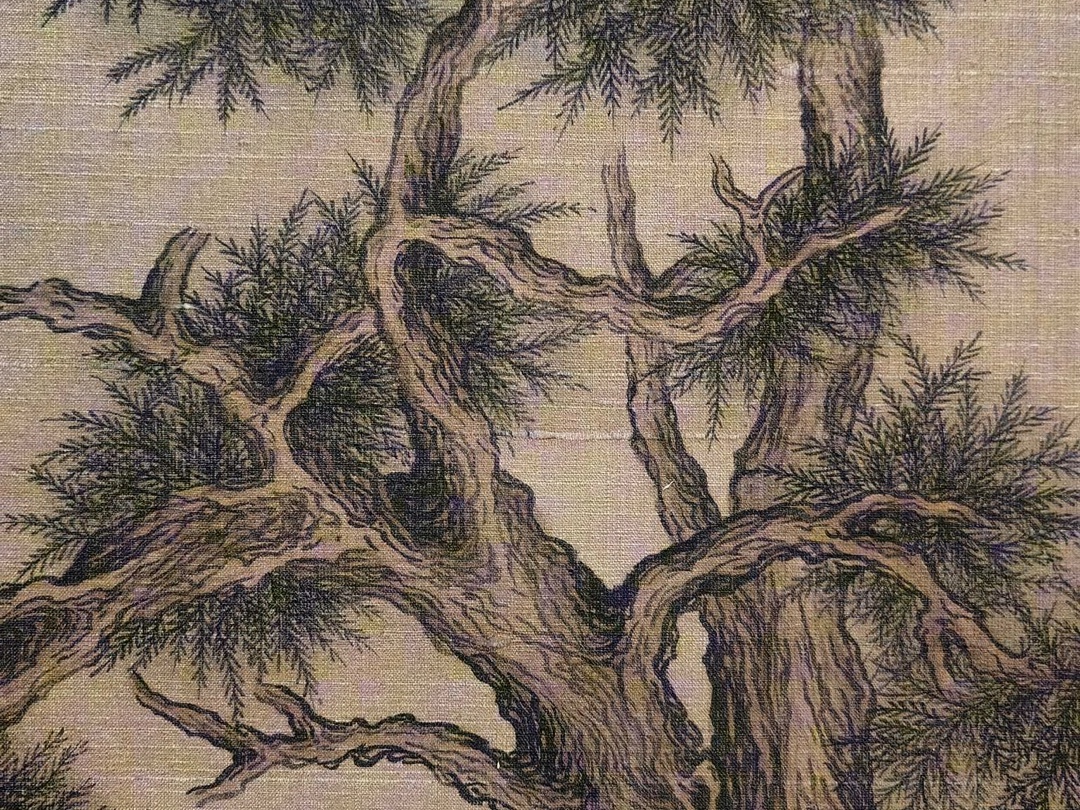 乾隆皇帝最贵画作《嵩阳汉柏图》,据说一共画了四幅,有一件遗失,两件...