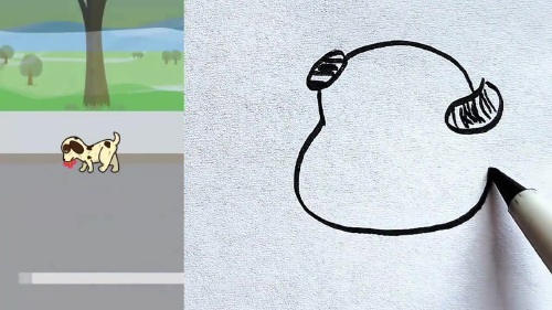 2592. 我的宠物小狗,创意简笔画,少儿创意美术