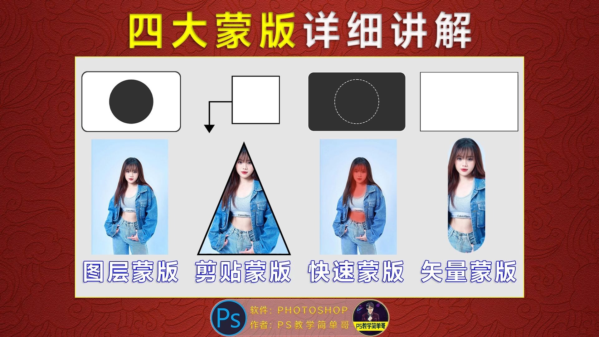 PS里四大蒙版教程送给你!PS里蒙版一共有几种?分别怎么用?