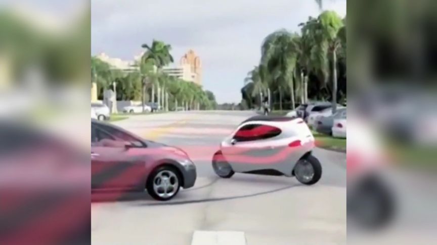 我国发明内置陀螺仪的“不倒翁”电动车,续航400公里未来感十足