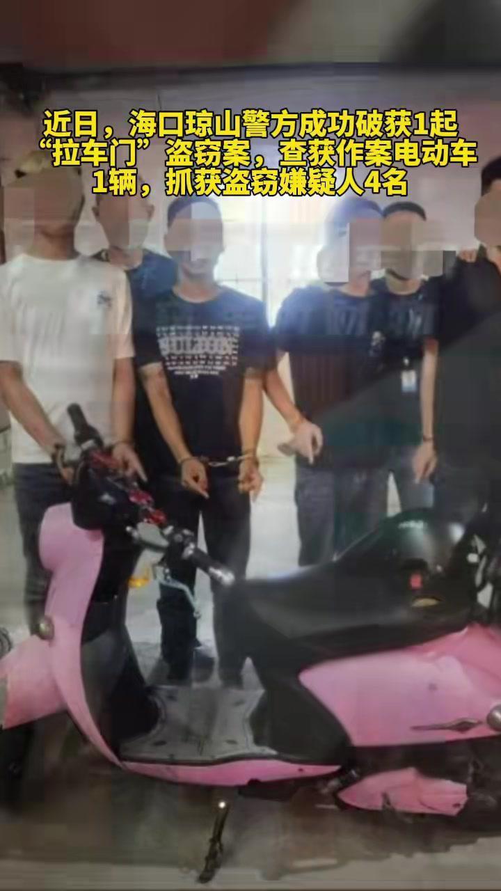 趁着夜色拉车门海口警方揪出4名"开盲盒"黑手#本地新闻