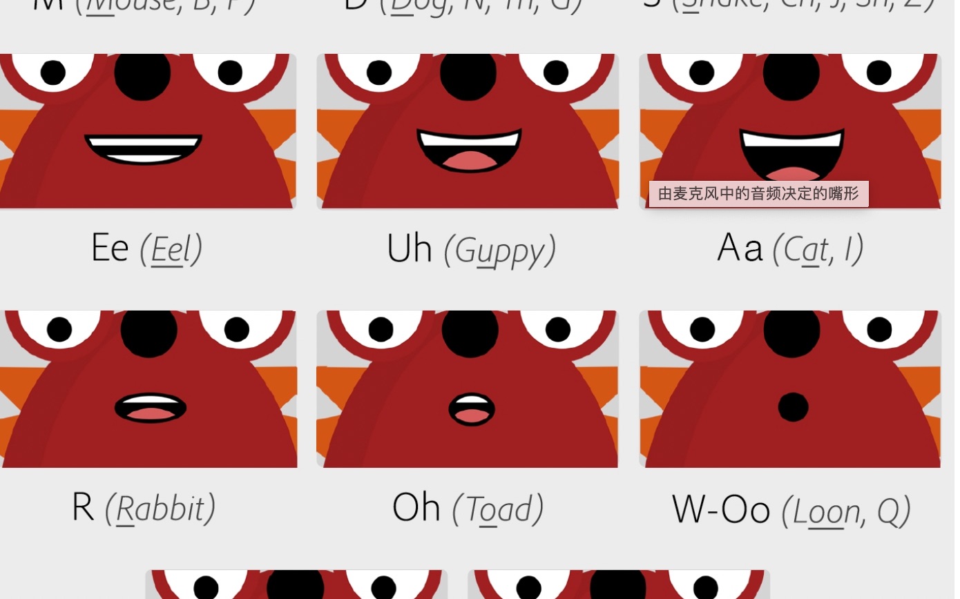 【Adobe CH】口型动画—14种口型制作