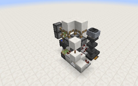 minecraft极简地下隐藏门