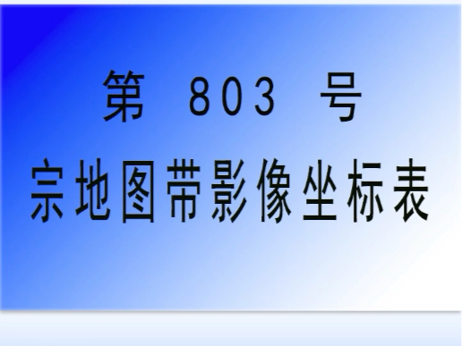 #CAD插件: 803-地块宗地图带影像坐标表_小懒人CAD插件_CASS插件