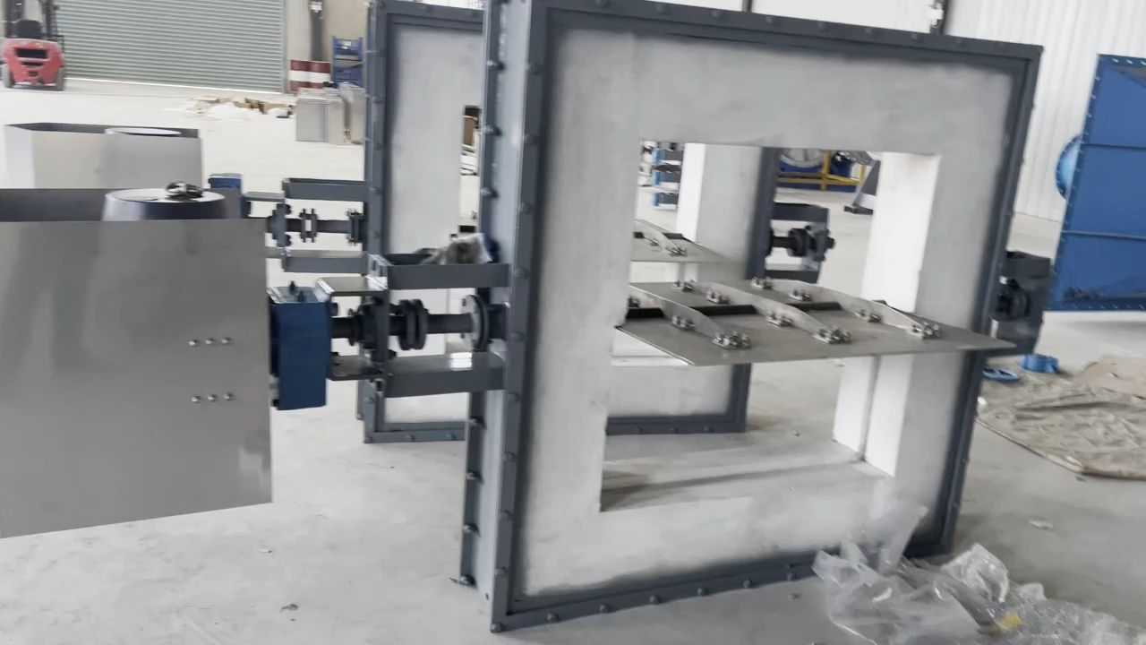 电动百叶调节阀 气动通耐高温风阀 热一次风方形密封挡板门