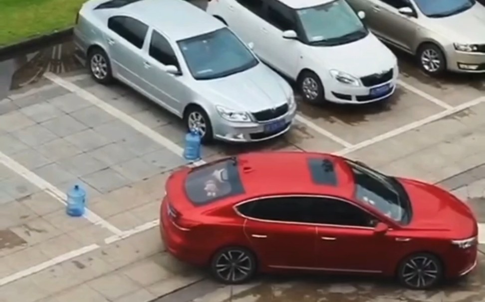 看看这女司机倒车入库是咋的把车倒进去的!这也是啥招都用上了!看完...