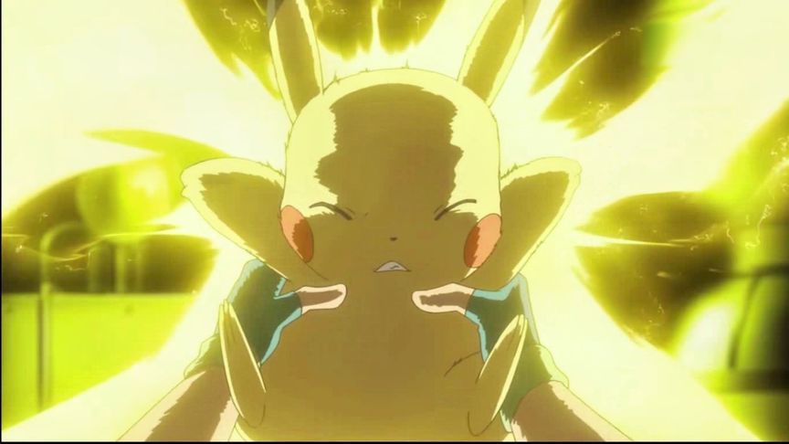 小智与皮卡丘的初相遇,电量满满