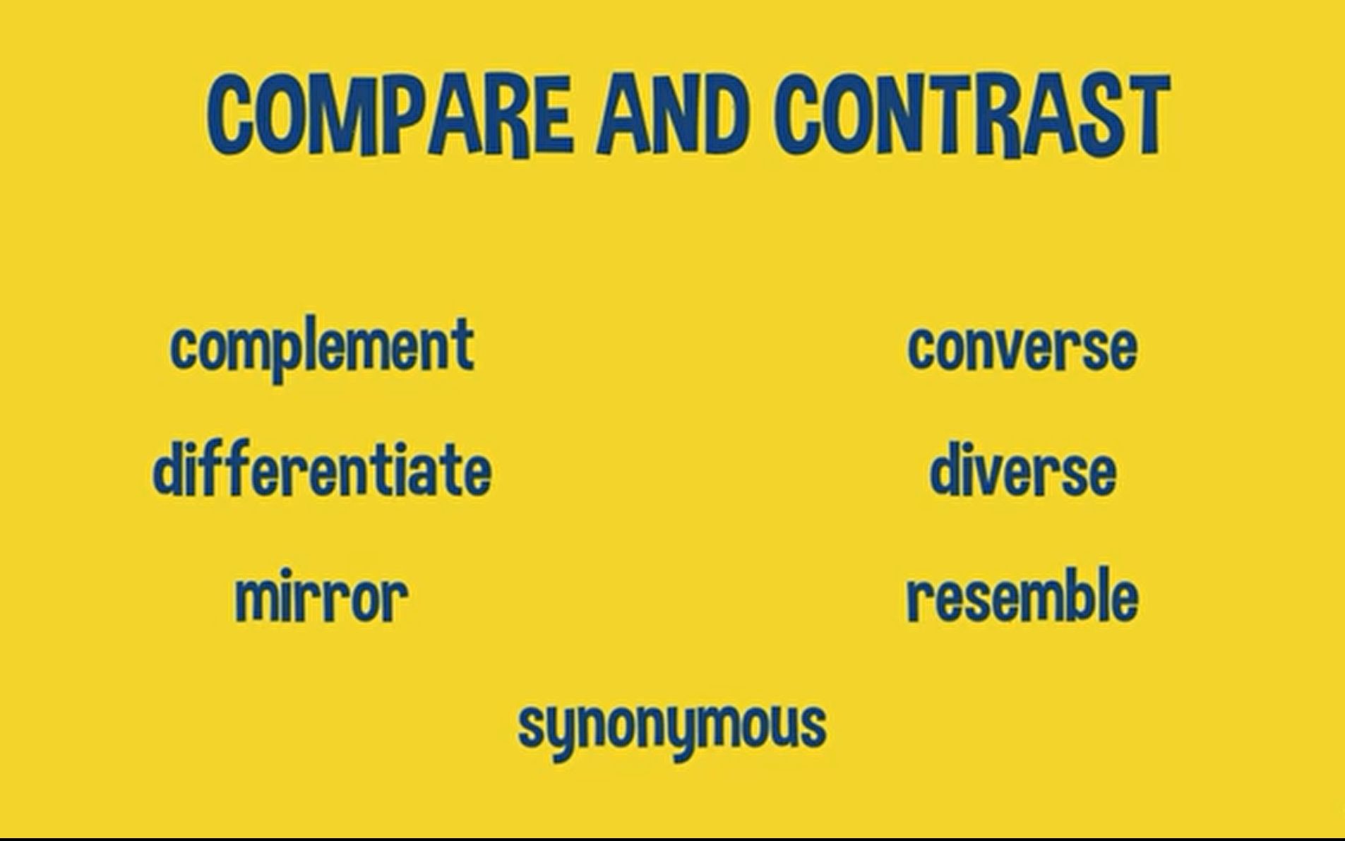 ...Learn 300 Essential Words for IELTS 25 compare and contrast