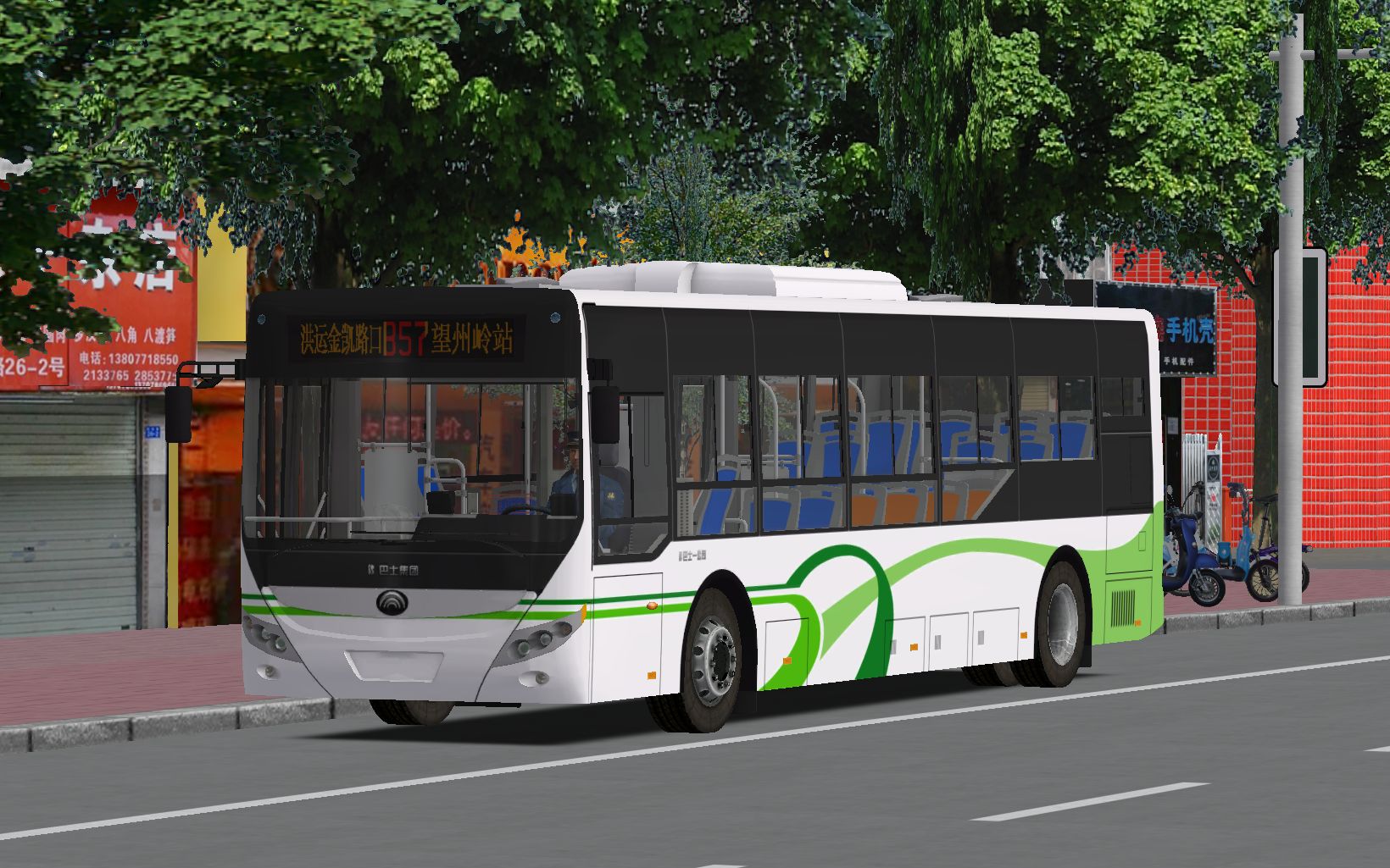 【OMSI 2】驾驶宇通E10(ZK6105BEVG25)行驶于南宁市B57路线