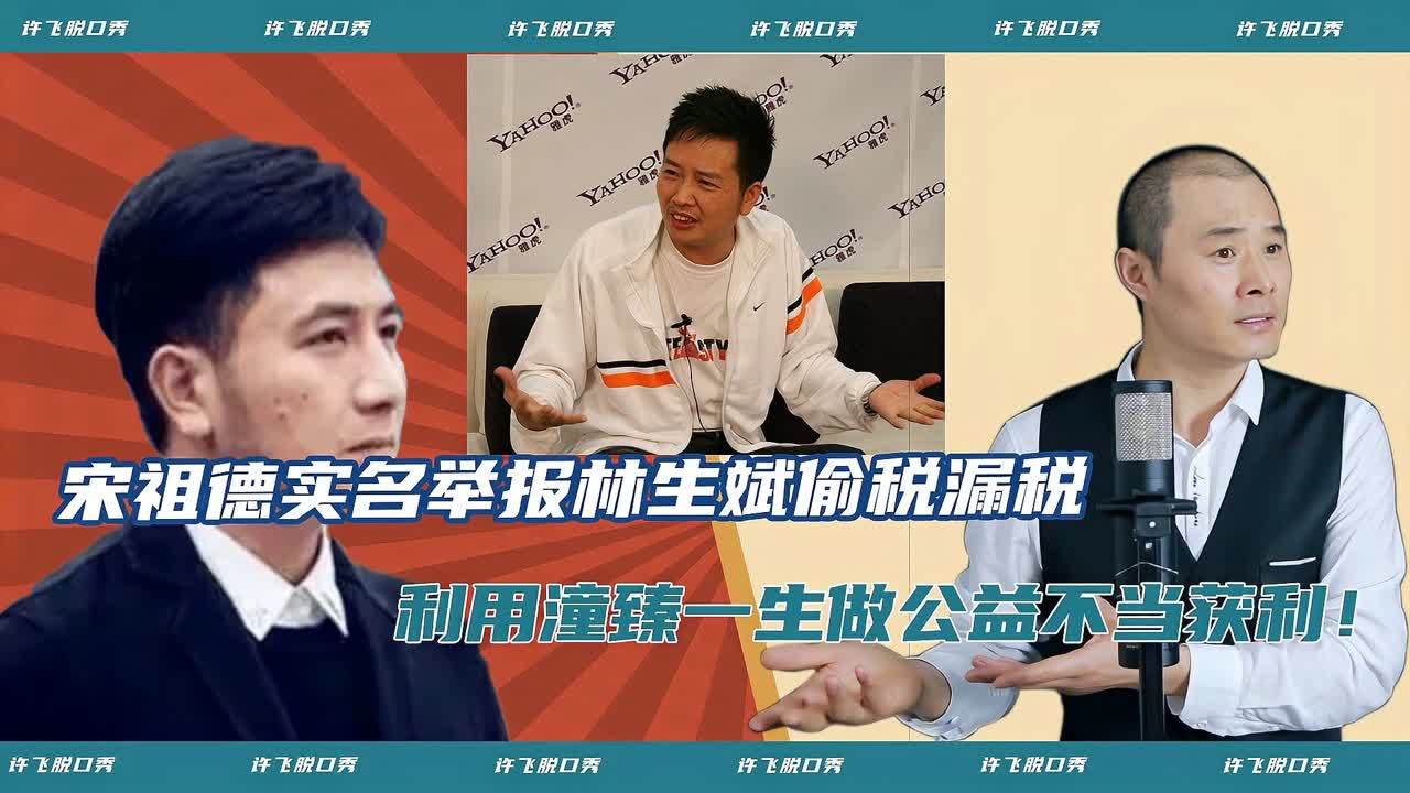 宋祖德实名举报林生斌偷税漏税,利用潼臻一生做公益不当获利!