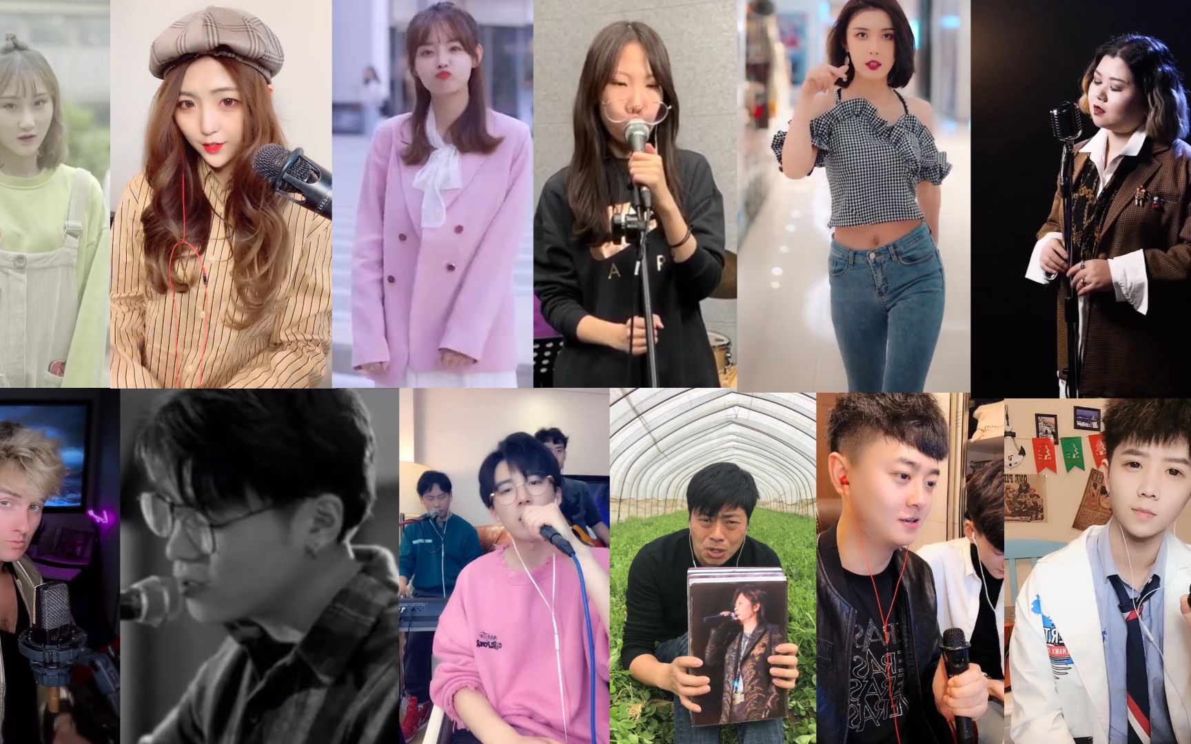2019年抖音最火的12位网红歌手,你关注并且都听过他们的歌曲么?