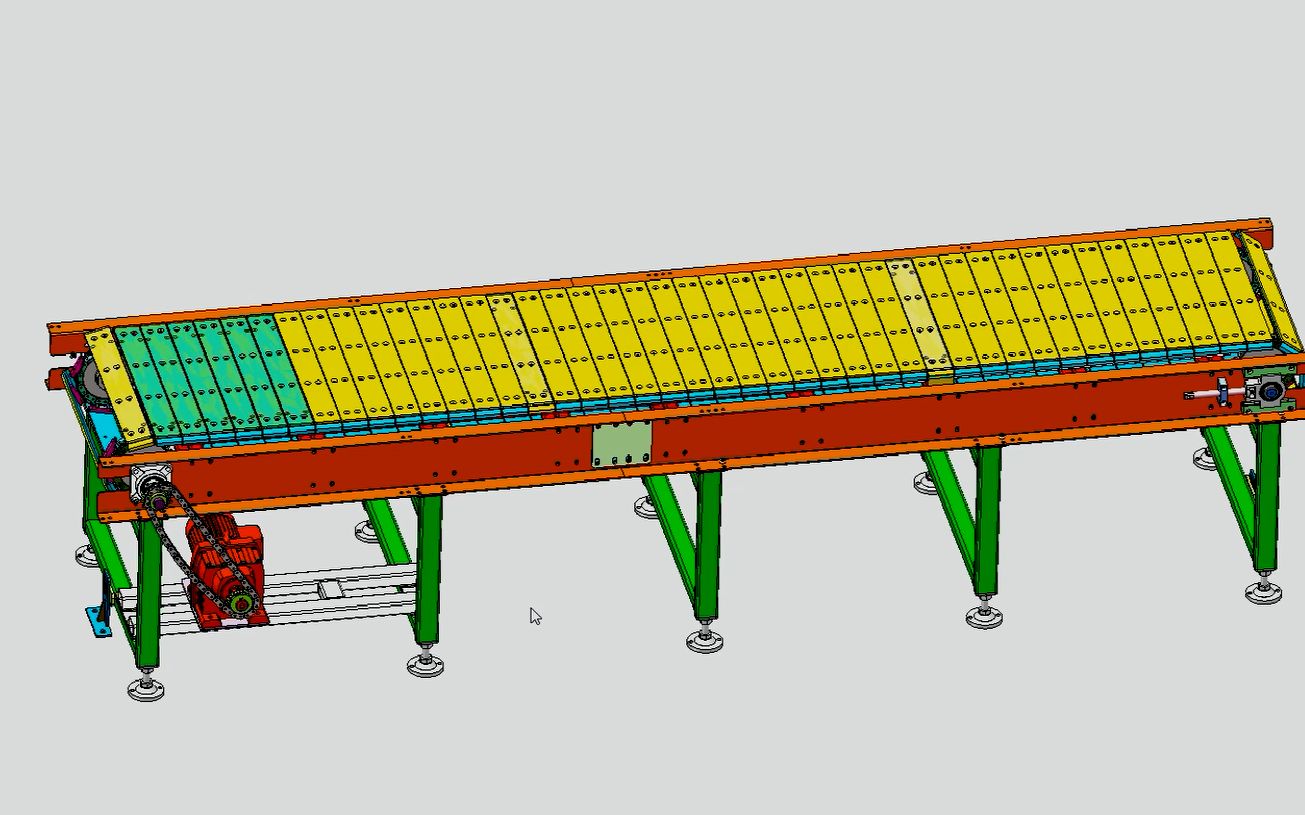 非标自动化设计教程:非标定制特殊板链输送机的设计技巧