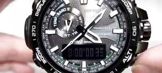 CASIO手表PRW-6000(5365)设置测量秒表
