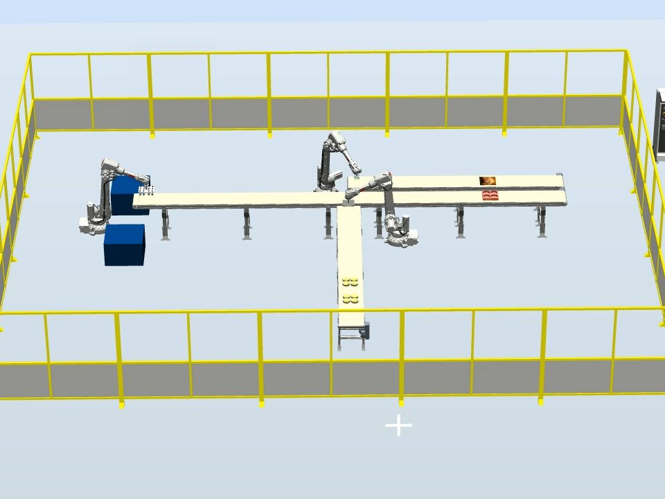 ABB工业机器人RobotStudio离线仿真工作站毕设-月饼装盒打包码垛