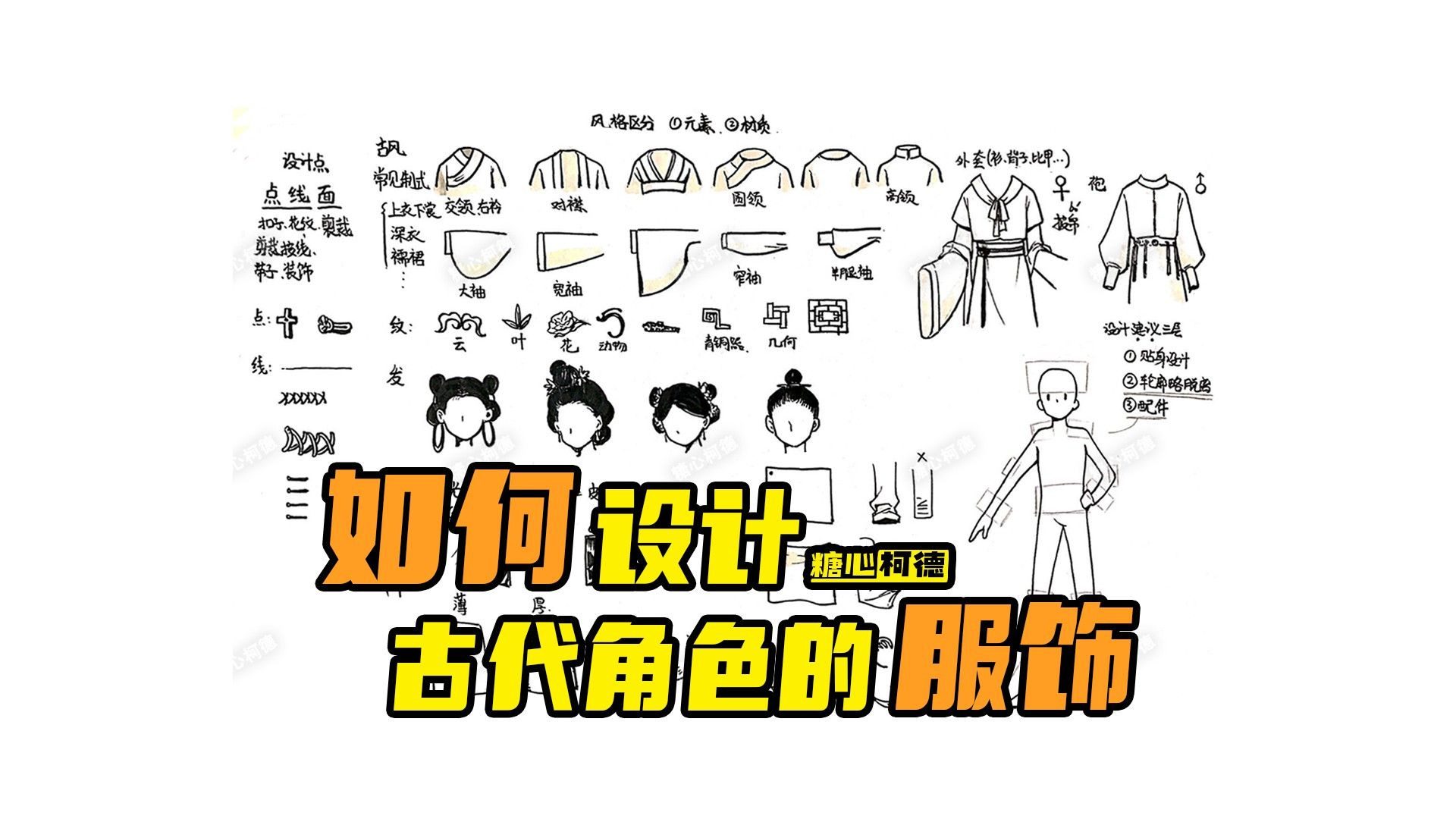 『动漫手绘』如何设计古代角色的服饰!|动画考研|数字媒体艺术考研|...