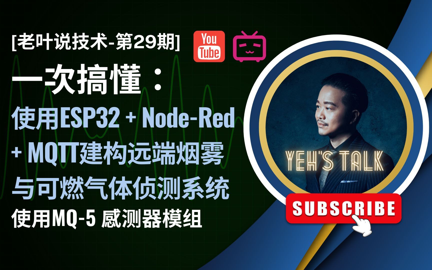 ...Red + MQTT建构远端烟雾与可燃气体侦测系统 (使用MQ-5 感测器模组)