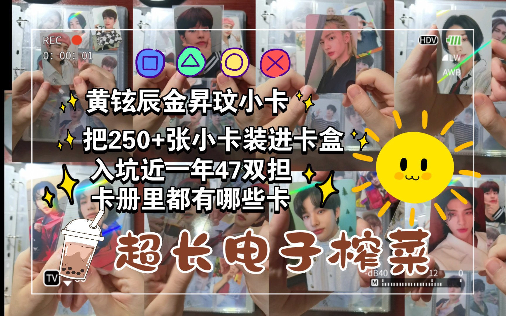 超长电子榨菜|入坑近一年47双担的卡册里都有哪些卡|把250+张小卡装...