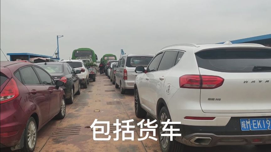 第一次坐汽车轮渡,还是免费的