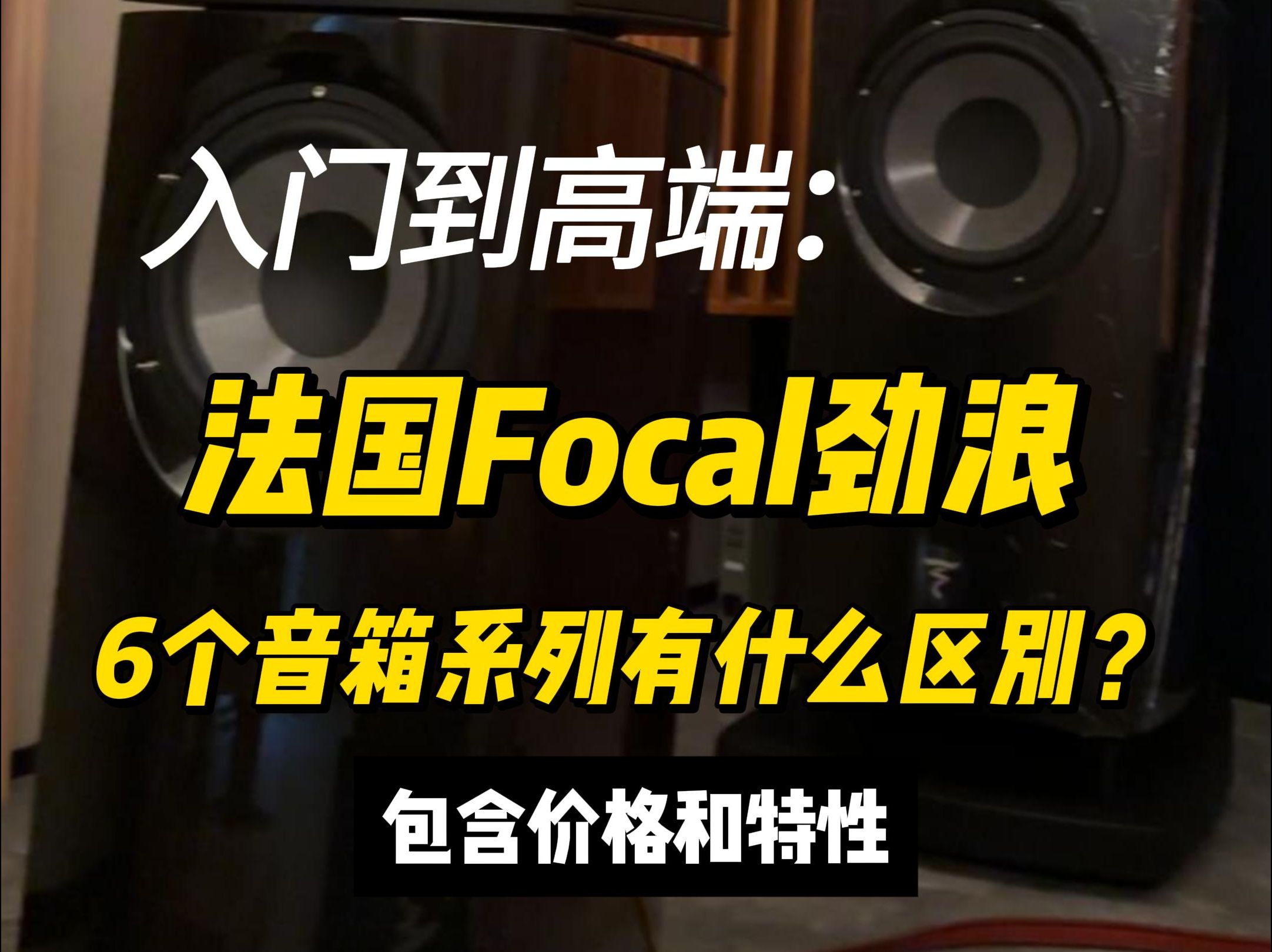 ...音箱6个系列有什么区别?价格横跨千元到百万,一般发烧友最少知道2个