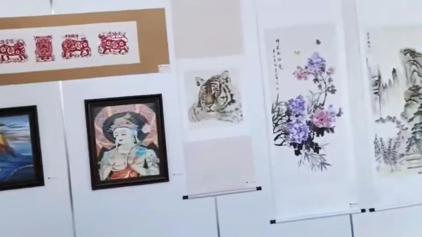 伊通满族自治县举办书画展庆祝中国共产党100周年