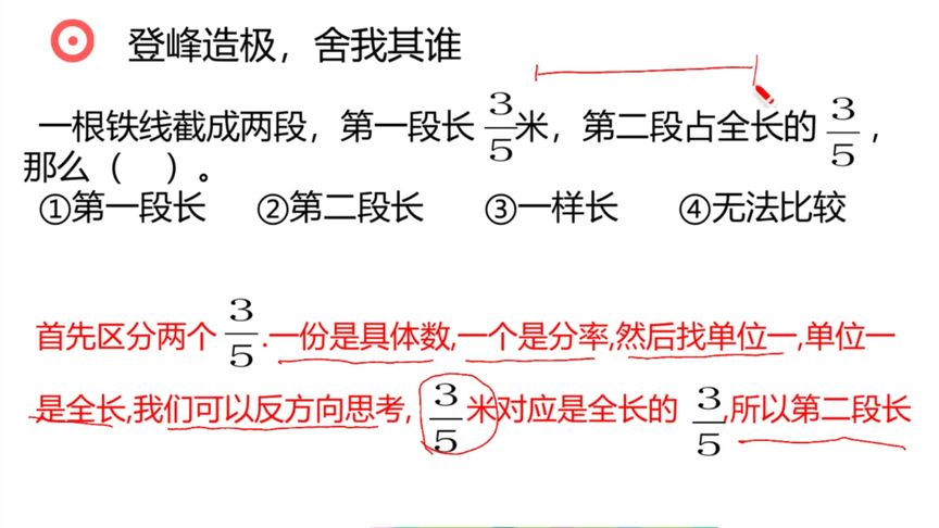 小学数学高年级—分数除法应用题(单位一的量如何求解)