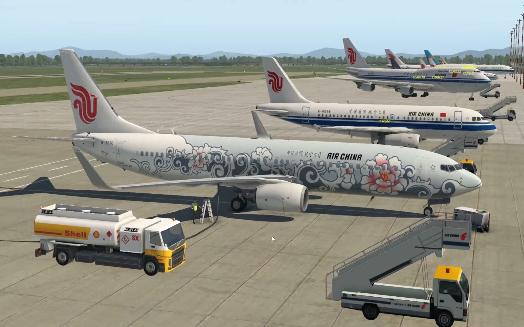 模拟飞行_连飞_X-Plane_Zibo B737-800_宁波-大连