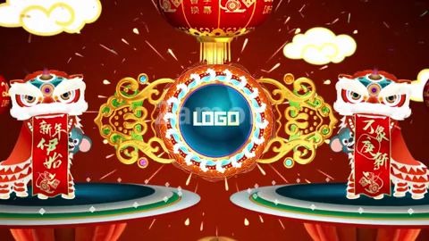 中国风2020鼠年春节喜庆-凌晨两点素材网,新春视频素材