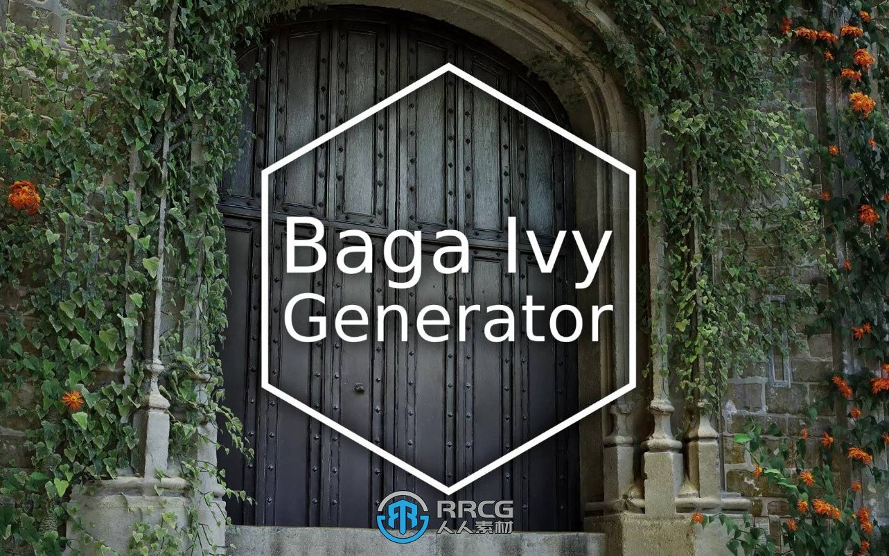 Baga Ivy Generator植物生成器Blender插件V2版 演示视频 RRCG