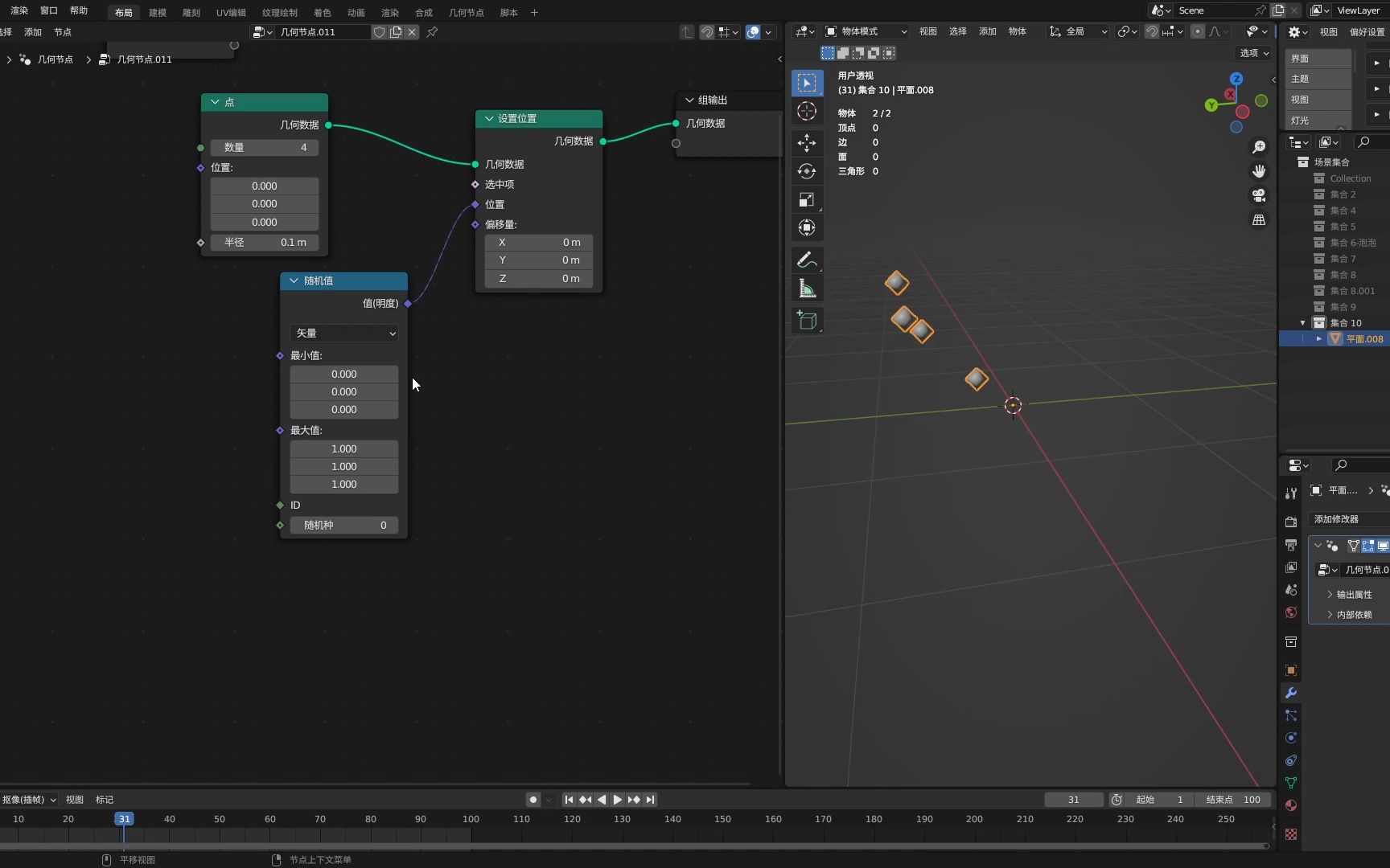 blender几何节点矢量旋转