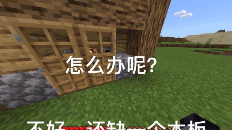 我的世界:当你盖房子缺少木材