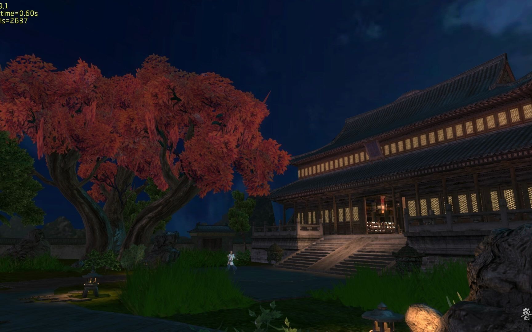 鲁大师新版武侠风动画测试 RTX 2080 Ti 显卡 跑分