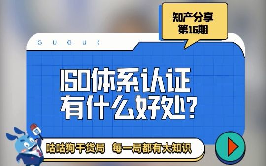咕咕狗干货局:ISO体系认证有什么好处?
