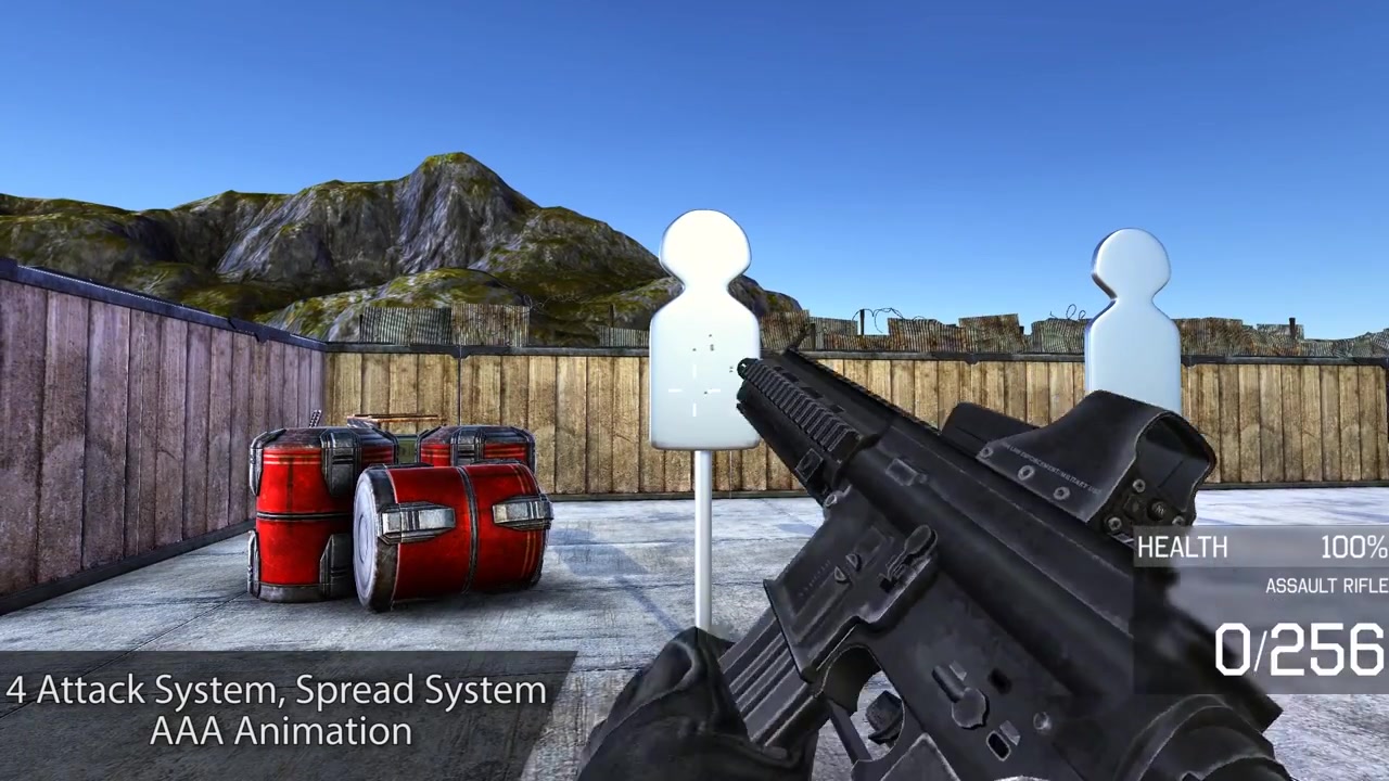 第一人称射击游戏角色武器插件Unity游戏素材资源