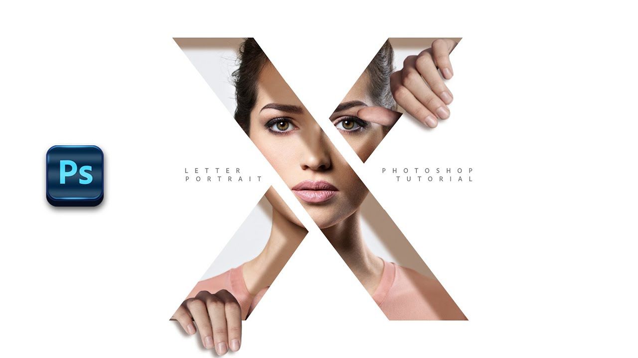 Photoshop 中的字母 (X) 肖像设计教程 + 练习文件