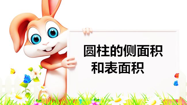 圆柱的侧面积和表面积