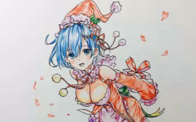 教你学画画——彩铅蕾姆绘画过程技巧讲解