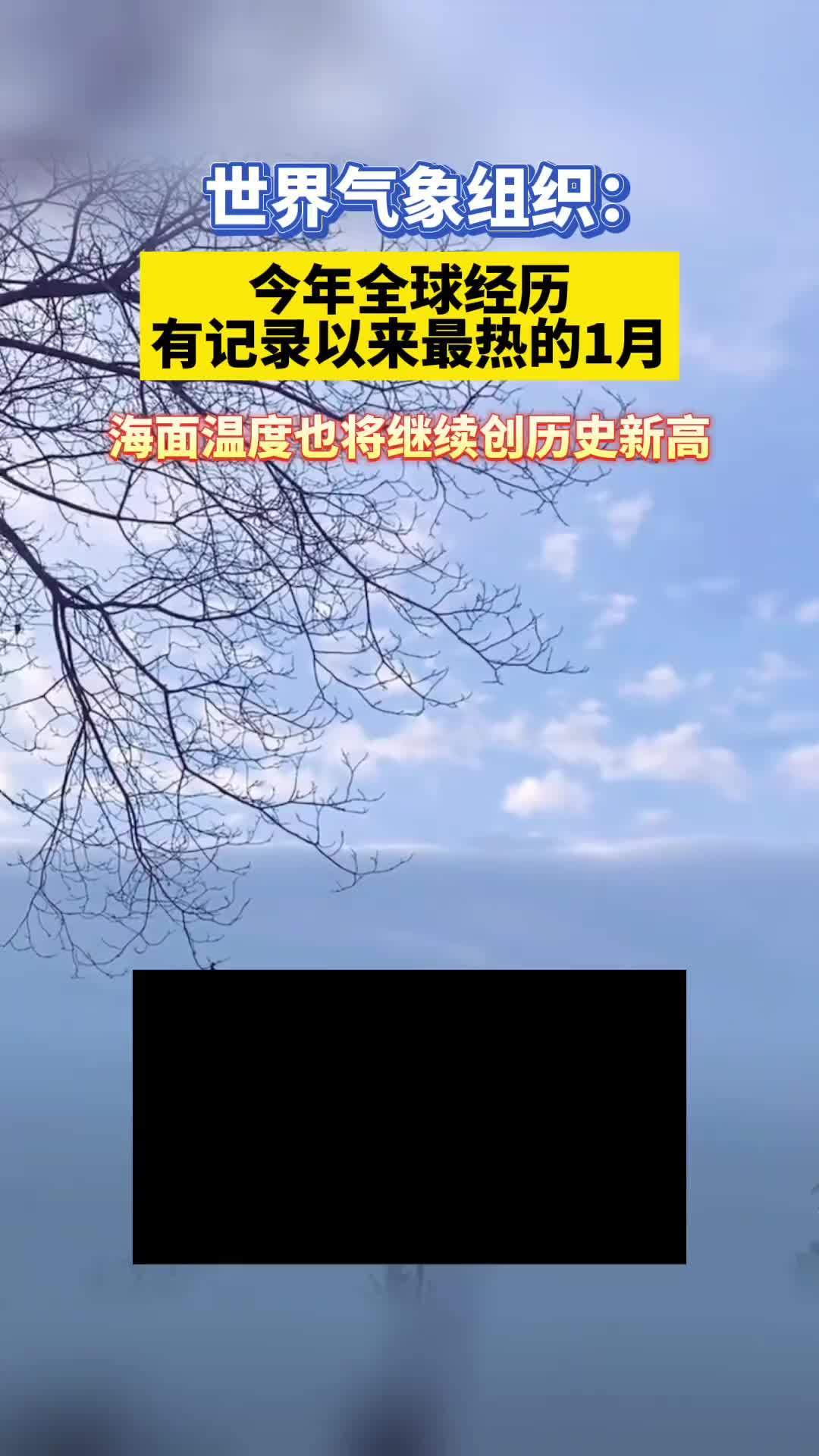 世界气象组织:今年全球经历有记录以来最热1月。