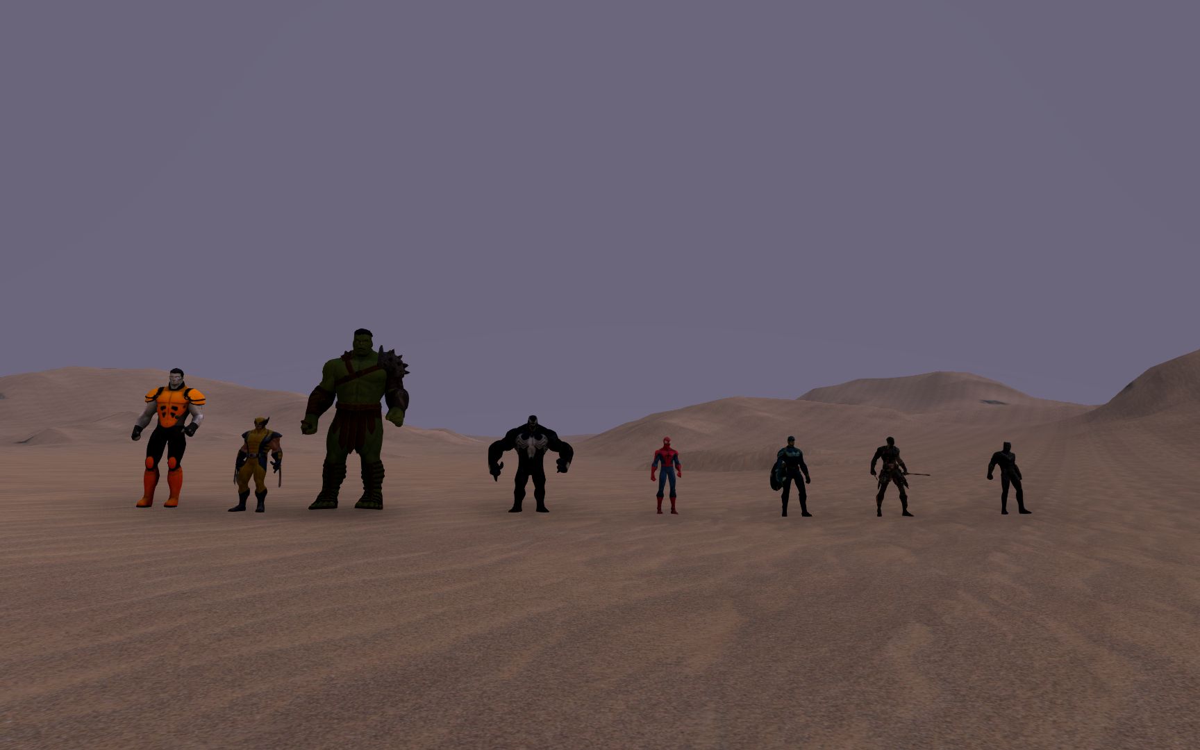 【史诗战争模拟器】漫威人物大乱斗,视频纯属娱乐,且勿引战(=・ω・=)