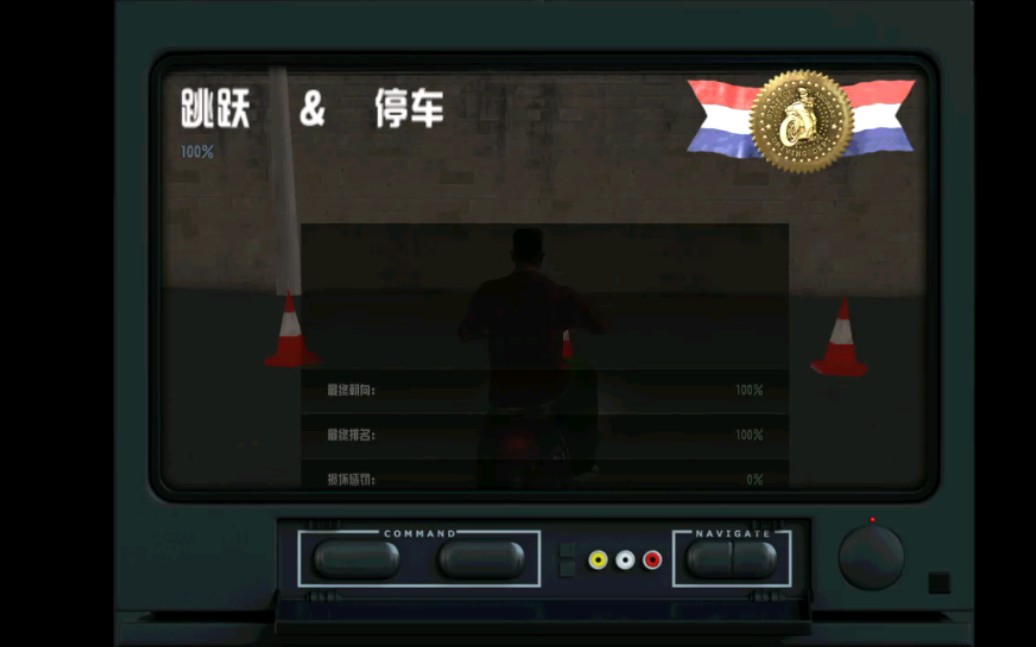 #梦回圣安地列斯百分百娱乐实况#46 #摩托车驾校支线任务#全金牌攻略