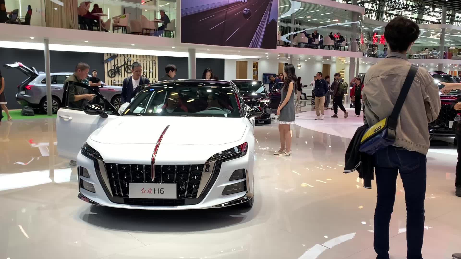 广州国际车展,红旗汽车展台 #广州国际车展 #是青柠呀 #红旗汽车