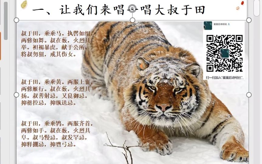 诗经唱诵-郑风-大叔于田视频