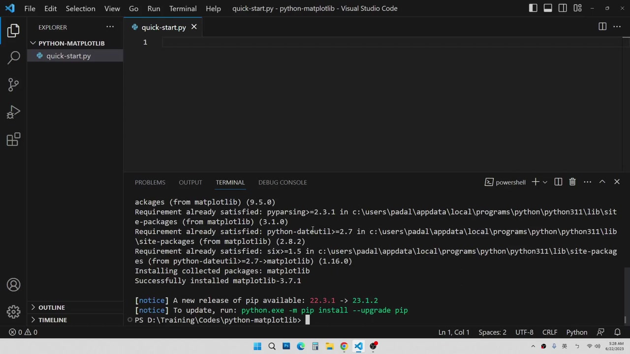 Matplotlib 簡介、安裝、快速開始 - Python 資料視覺化教學課程 - YouTub