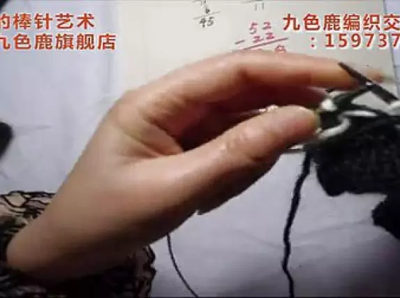 明月的棒针艺术—提花毛衣双手带线视频_标清