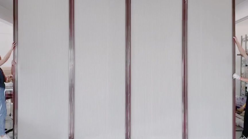 天热了隔断安装一套隐形折叠门推拉门 隔空调冷热 隐形不占空间